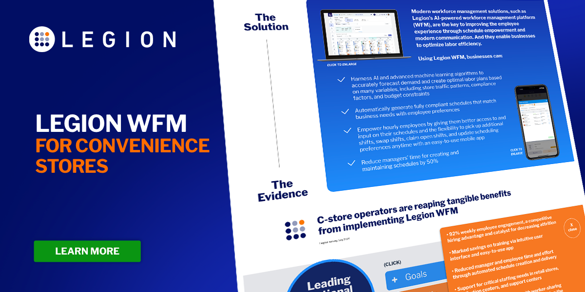 Legion WFM for Convenience Stores | Legion